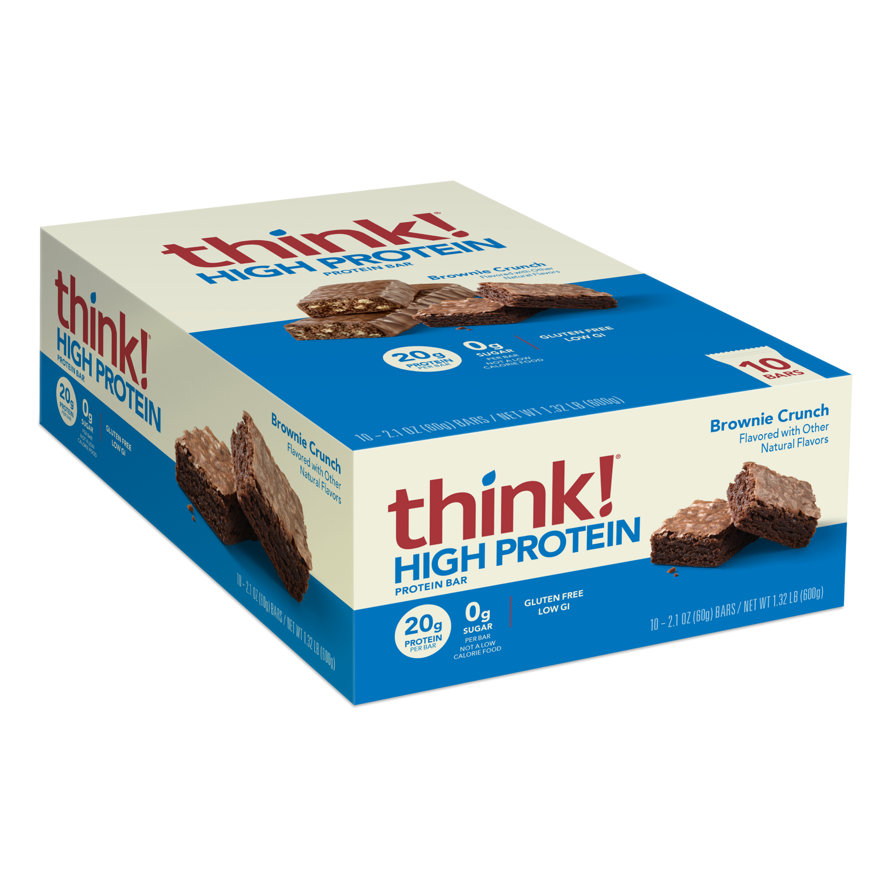 think! High Protein Bar, Brownie Crunch – Think Products