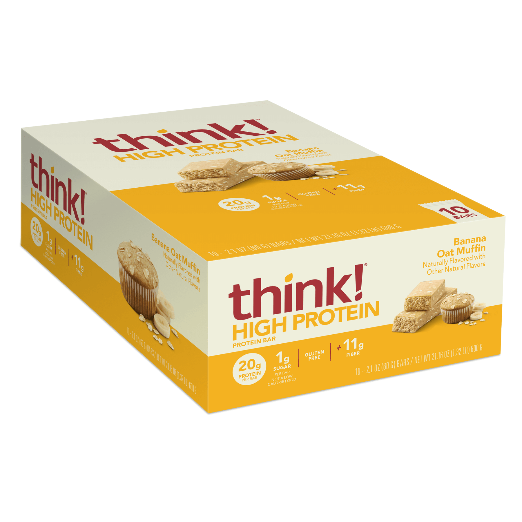 High Protein Bar, Banana Oat Muffin – Think Products