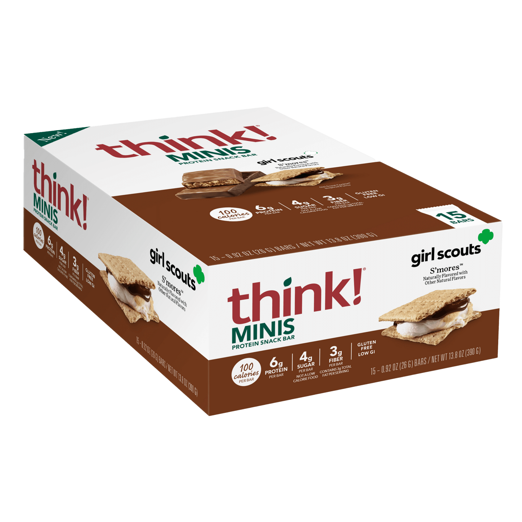 MINIS Protein Snack Bar, Girl Scouts S’mores™ – Think Products